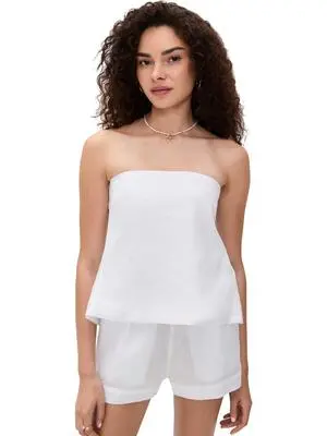 L*Space Tessa Strapless Top - White