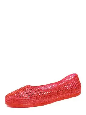 ANCIENT GREEK SANDALS Iro Jelly Flats - Red