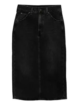 LEVI'S Denim Midi Skirt - Black