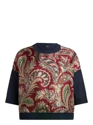 Etro Paisley Insert Top - Red