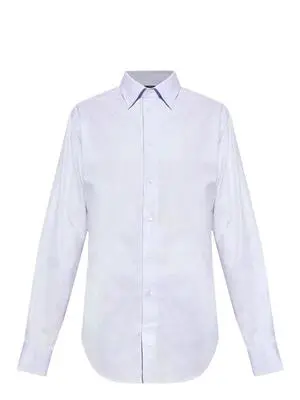 Emporio Armani Long-sleeved Button-down Shirt - White
