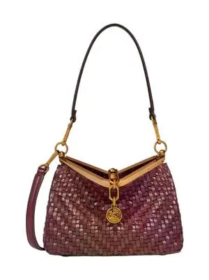 Etro Leather Tote Bag - Red