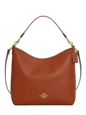 COACH® Laurel Large Shoulder Bag - Smooth Leather/gold/tan