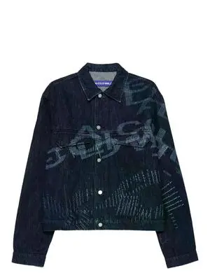 A-COLD-WALL* Annex Graphic-print Denim Jacket - Blue