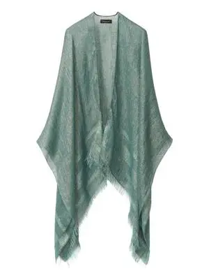 Fabiana Filippi Grey Coat With Sequins Details Multicolor
