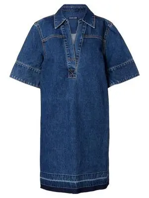 Veronica Beard Denim Shirt Dress - Blue