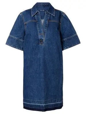 Veronica Beard Denim Shirt Dress - Blue