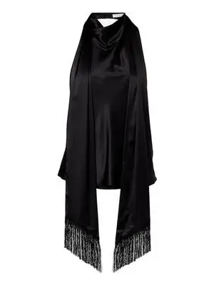 Nina Ricci Scarf-detail Top - Black