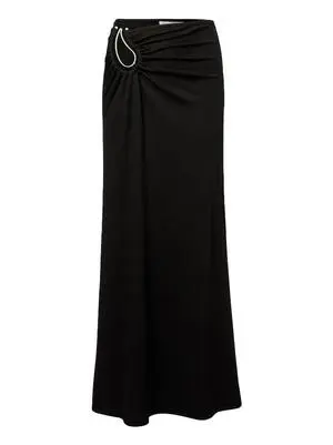 Christopher Esber Paisley Gathered Maxi Skirt - Black