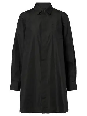 Sacai Poplin Shirt Dress - Black