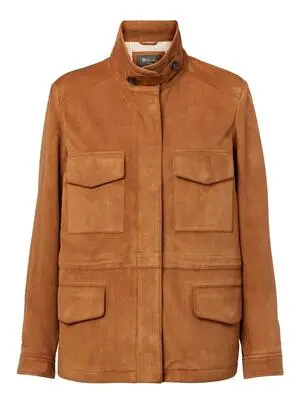 Loro Piana Suede Field Jacket - Brown