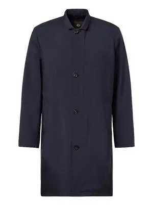 Loro Piana Windmate® Suede-trimmed Coat - Blue