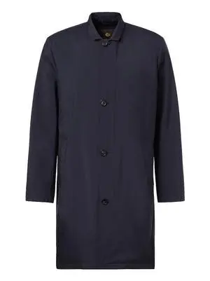 Loro Piana Windmate® Suede-trimmed Coat - Blue