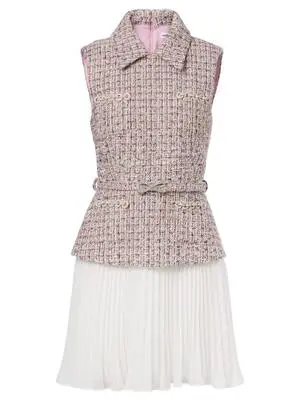SELF-PORTRAIT Layered Mini Dress - Pink