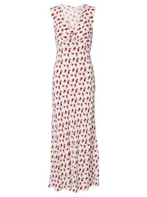 Faithfull The Brand Josephine Floral Maxi Dress - Beige
