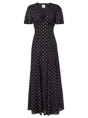 Posse Paloma Polka-dot Maxi Dress - Multicoloured