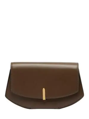 Savette Florence Leather Clutch - Green