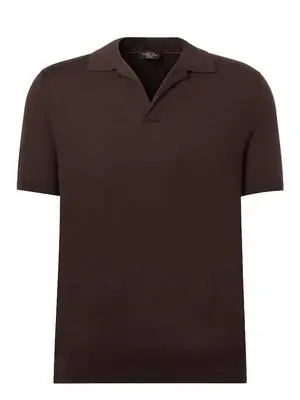 Loro Piana Cotton Polo Shirt - Brown