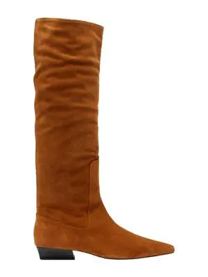 Staud Wally Suede Knee-high Boots - Brown