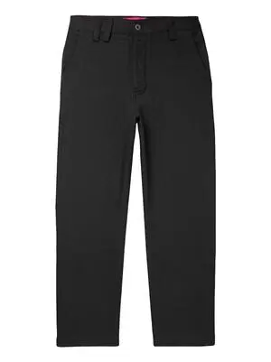 THE ELDER STATESMAN Norm Straight-leg Trousers - Black