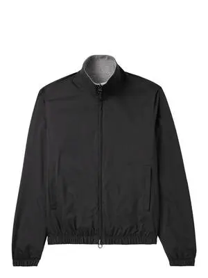 Loro Piana Reversible Windmate® Storm System® Nylon And Cashmere Blouson Jacket Black
