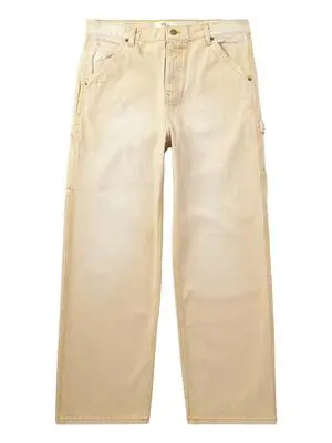CHERRY LOS ANGELES Wide-leg Cotton-canvas Trousers - Brown