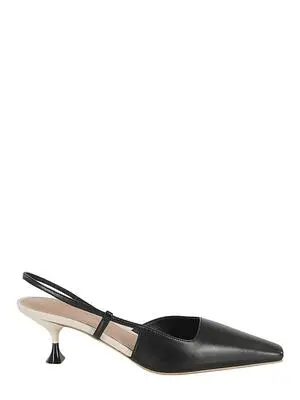 3JUIN High Heel Slingback Shoes - Black