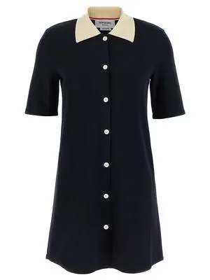 Thom Browne Polo Mini Dress - Blue