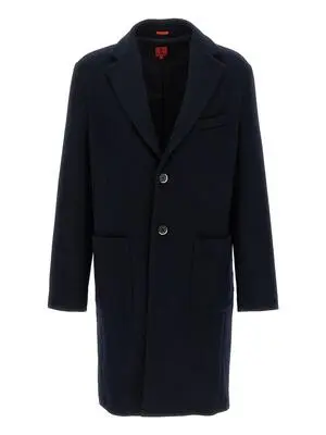 Barena Venezia Baron' Wool Jersey Coat - Black