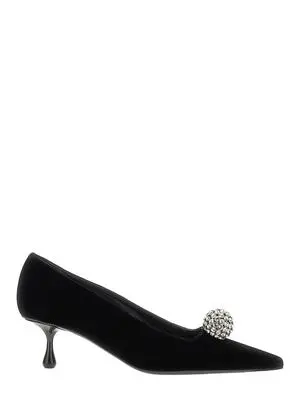 JIMMY CHOO Orb 50 Velvet Pumps