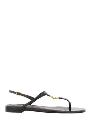 Fendi Ffold Thong Sandals - Purple