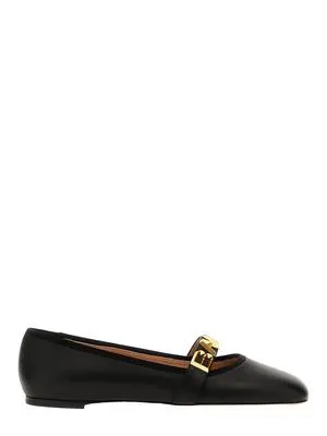 Bally Balby Leather Ballet Flats - Black