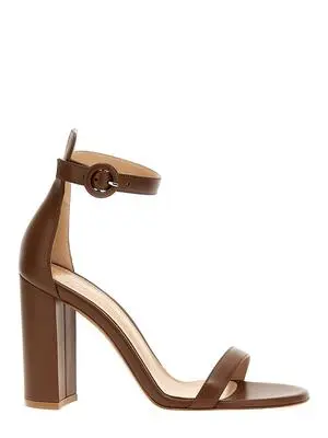 GIANVITO ROSSI Gaeta Nappa Sandals - Brown