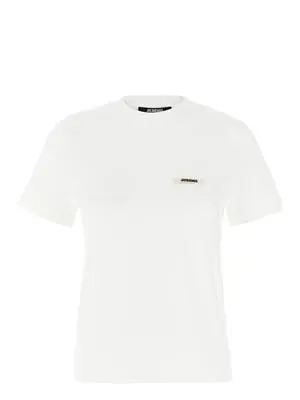 Jacquemus Le T-shirt Gros-grain Mc T-shirt - White