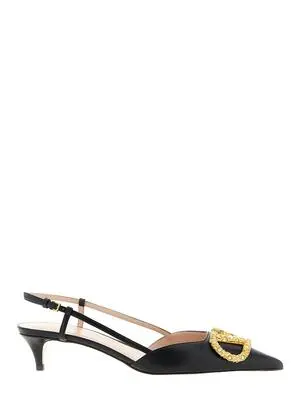 Valentino Garavani Vlogo Signature Slingbacks - Black