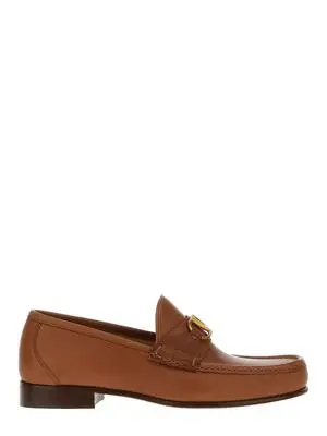 Valentino Garavani Vlogo Signature Loafers - Brown