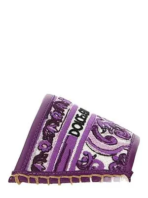Dolce & Gabbana Embroidered Espadrilles - Purple