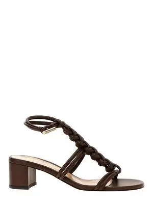 GIANVITO ROSSI Capua Nappa Sandals - Brown