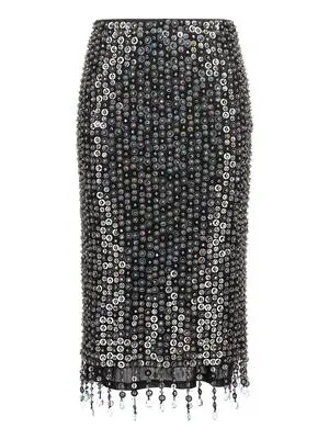 Pinko Passaparola Sequined Skirt - Blue