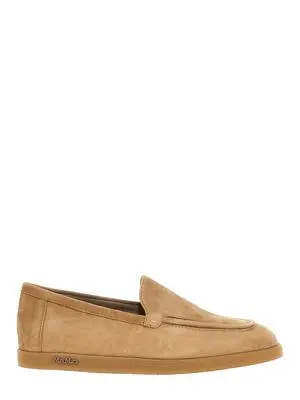 Max Mara Suede Loafers - Beige