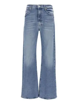 MOTHER The Lasso Sneak' Straight Leg Jeans - Light Blue