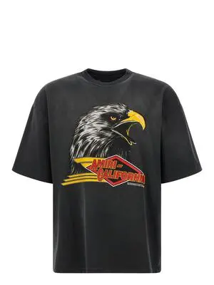 Amiri Eagle Cotton T-shirt - Black