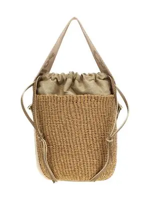 Chloé Woody Small Bucket Bag - Beige