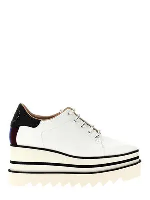 Stella McCartney Sneak-elyse Wedge - White/black