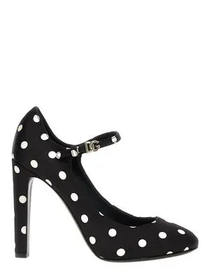 Dolce & Gabbana Mary Jane Sharon Pumps - White/black