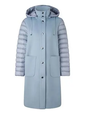 Bogner Wool And Down Coat - Light Blue