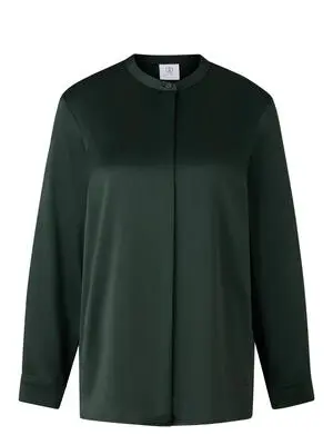 Bogner Gerrit Satin Blouse Dark Green