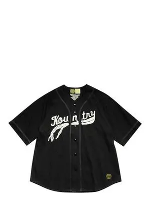 Kapital Jersey Baseball Shirt - Black