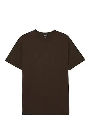 REISS Bless Short-sleeved Cotton-jersey T-shirt - Coco Brown
