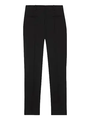 REISS Tapered-leg Stretch-woven Trousers - Black